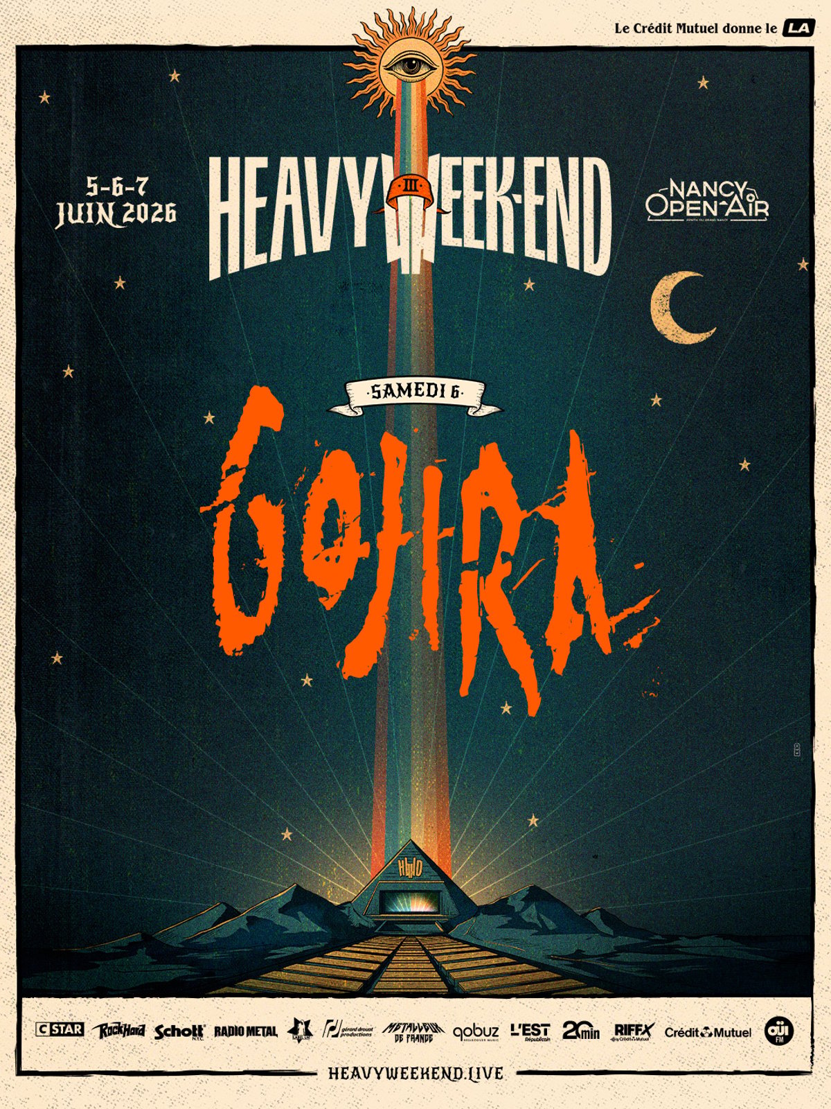 Concert Gojira à Nancy du 5 au 07/06/2026